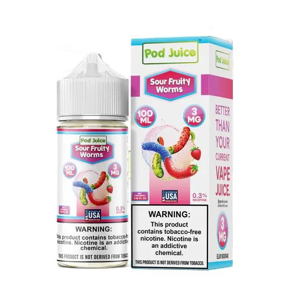 Pod Juice - Sour Fruity Worms – Wholesale Vaping Supply
