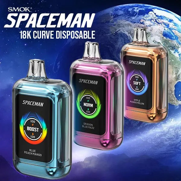 Smok Spaceman Curve 18K Disposable - 1 Pack – Wholesale Vaping Supply
